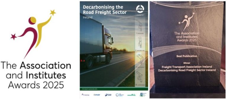FTA Ireland honoured at Association of Institutes Awards 2025 - HGV Ireland