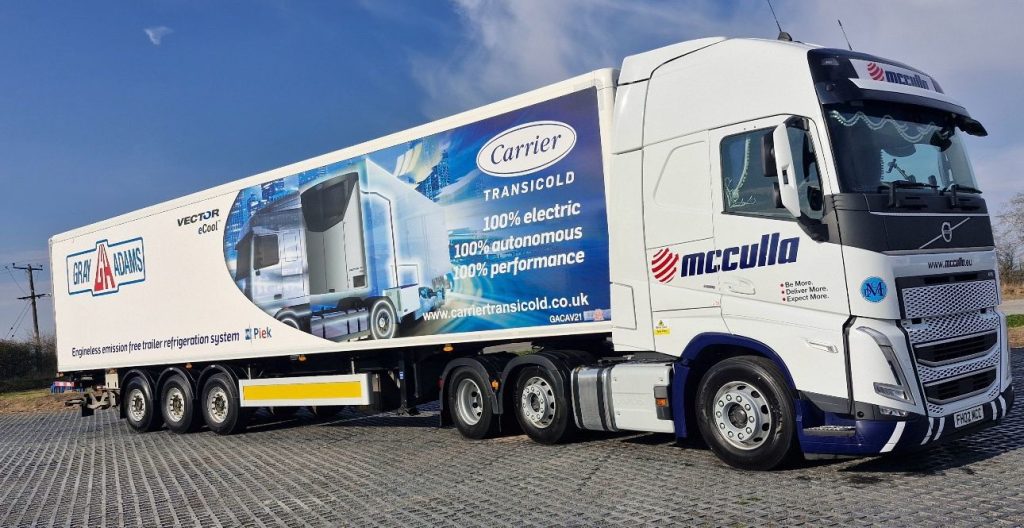 McCulla Ireland trials Carrier E-Cool fridge - HGV Ireland